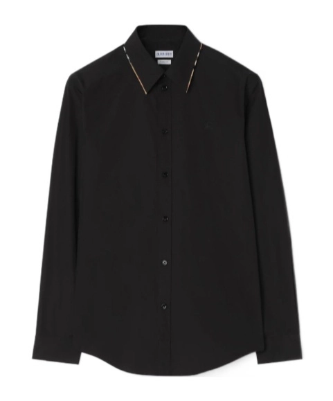 Burberry Classic Fit Cotton Poplin Shirt - Black