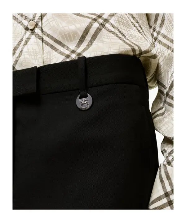 Burberry Wool Blend Tailored Trousers