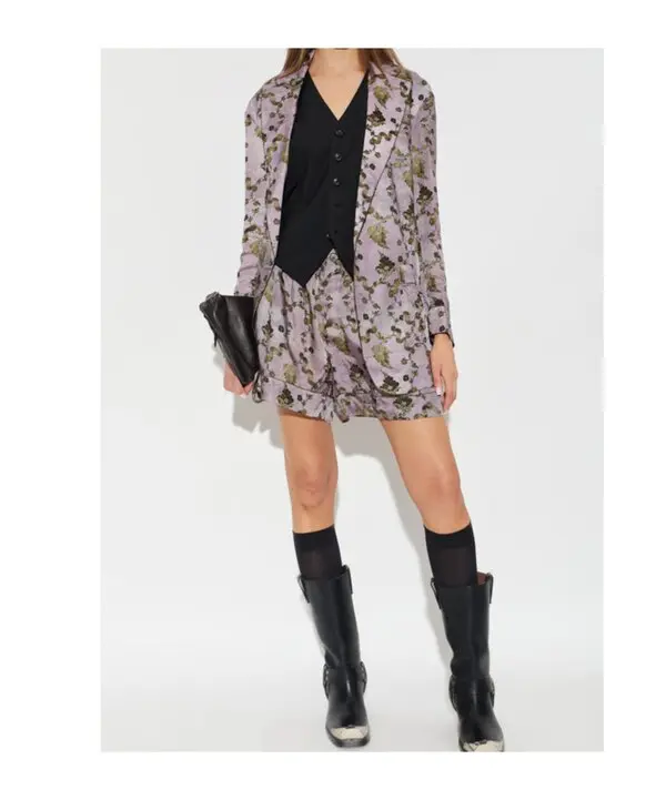 R13 Floral Print Relaxedfit Blazer