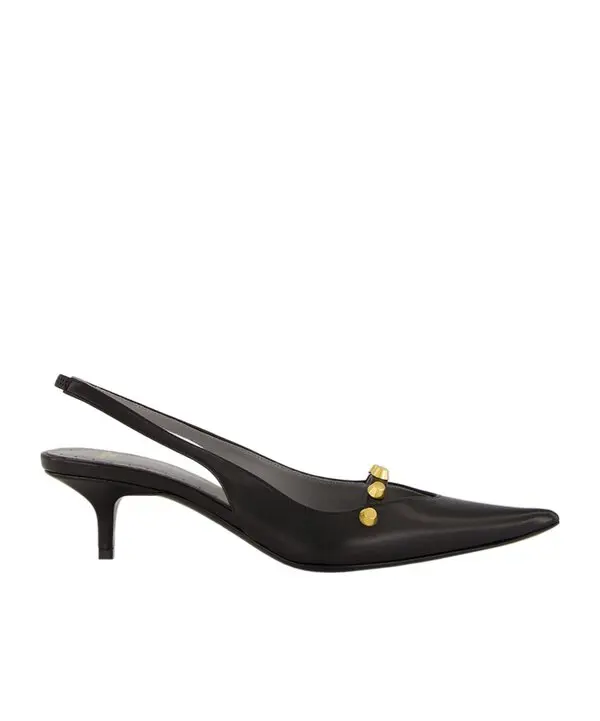 Balenciaga Midnight City Slingback Pumps - Black