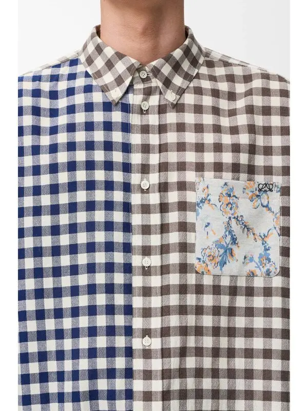 Loewe Shirt In Wool And Cotton Flannel