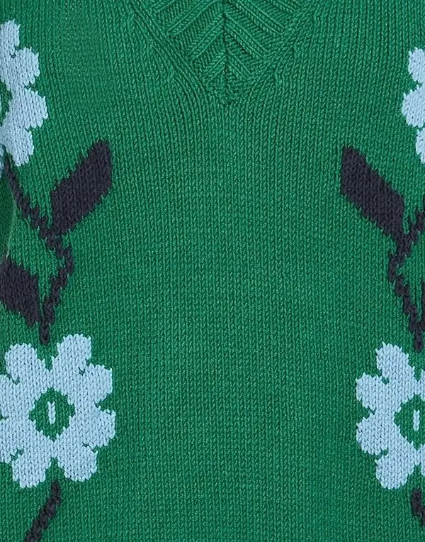 Max Mara Knitted Short-sleeve V-neck Top
