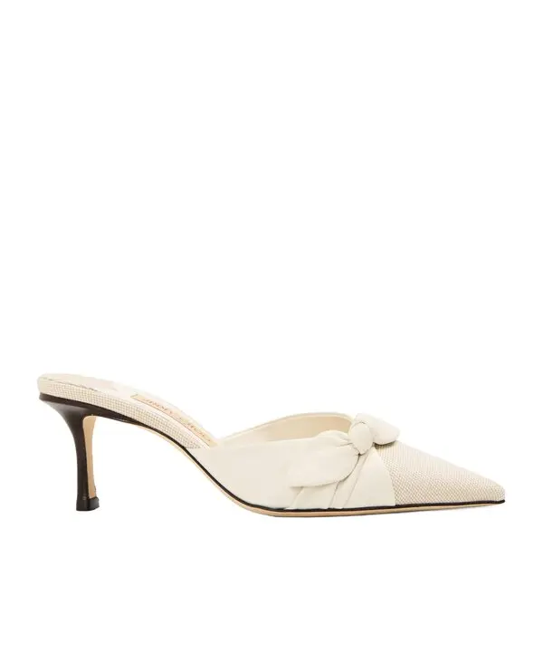 JIMMY CHOO Heeled Mules With Bow Detailing