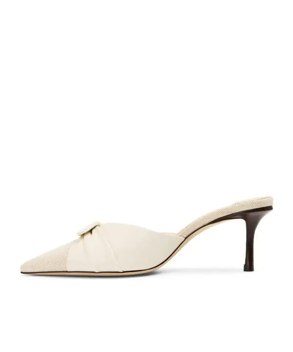 JIMMY CHOO Heeled Mules With Bow Detailing