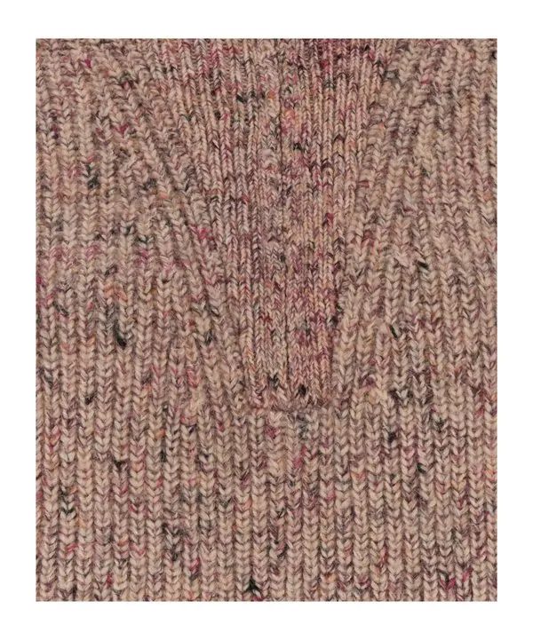 Isabel Marant Étoile Speckled Blend Half-zip Turtleneck Sweater