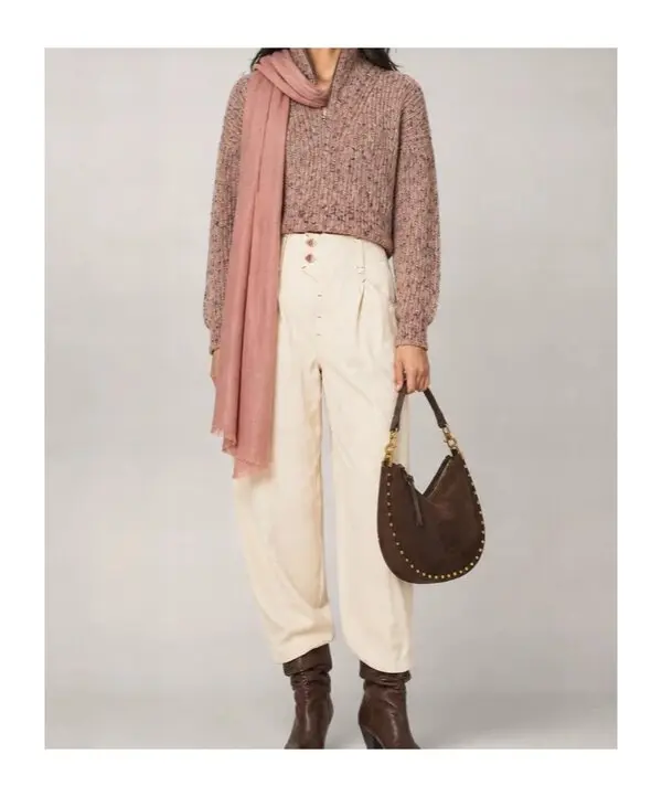 Isabel Marant Étoile Speckled Blend Half-zip Turtleneck Sweater