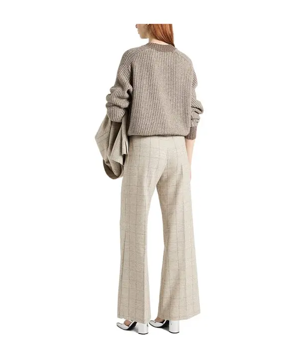 MAXCO. Max&co. Loose-fit Plaid Trousers