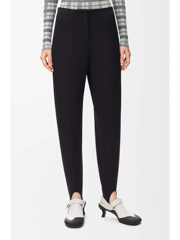 Loewe Stirrup Trousers In Stretch Wool Blend