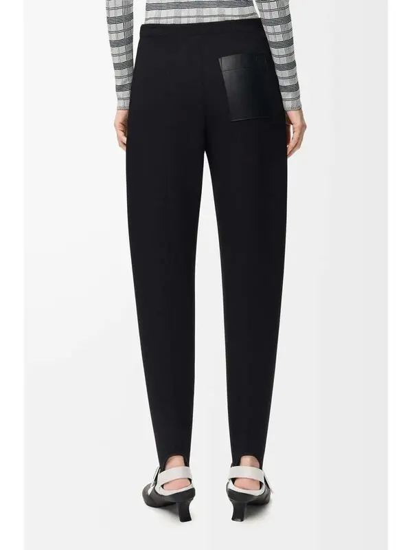 Loewe Stirrup Trousers In Stretch Wool Blend