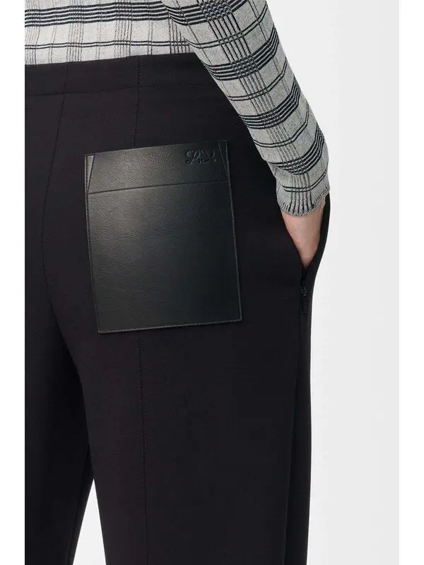 Loewe Stirrup Trousers In Stretch Wool Blend