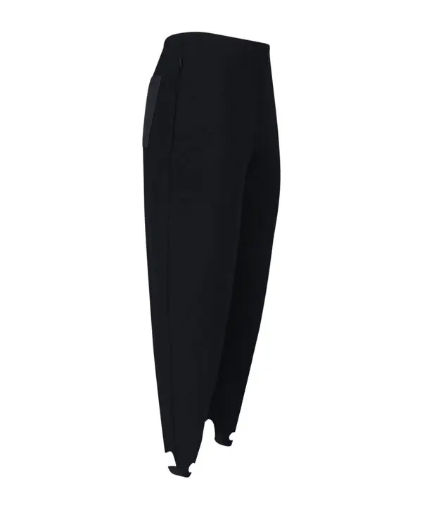 Loewe Stirrup Trousers In Stretch Wool Blend - Black