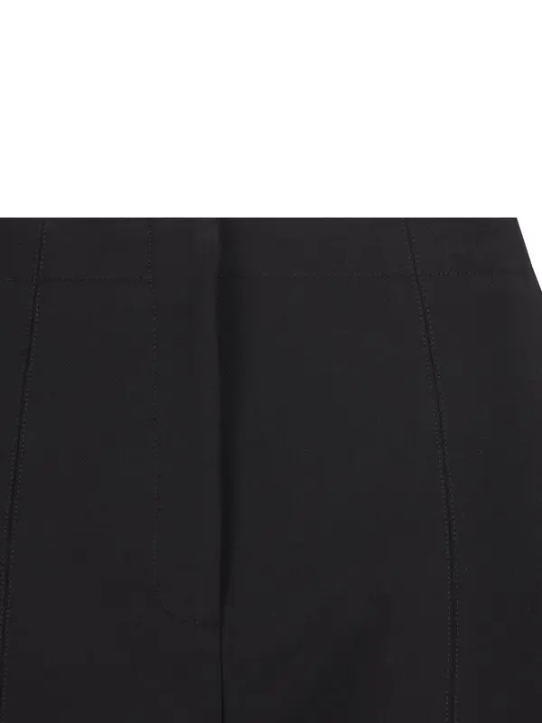 Loewe Stirrup Trousers In Stretch Wool Blend - Black