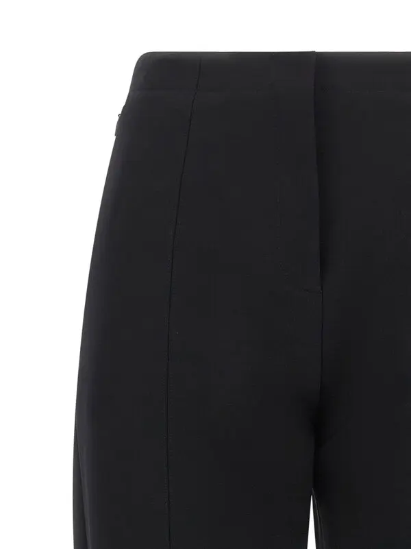 Loewe Stirrup Trousers In Stretch Wool Blend - Black