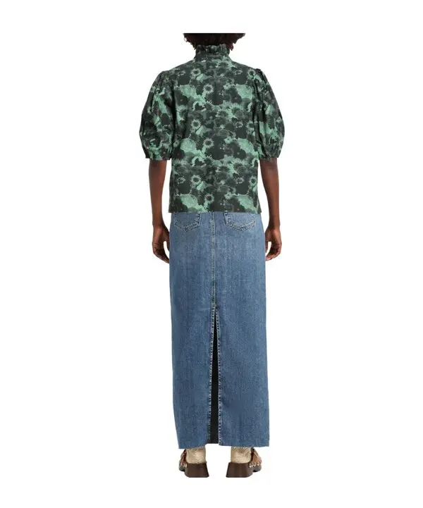 GANNI Printed Short-sleeve Shirt