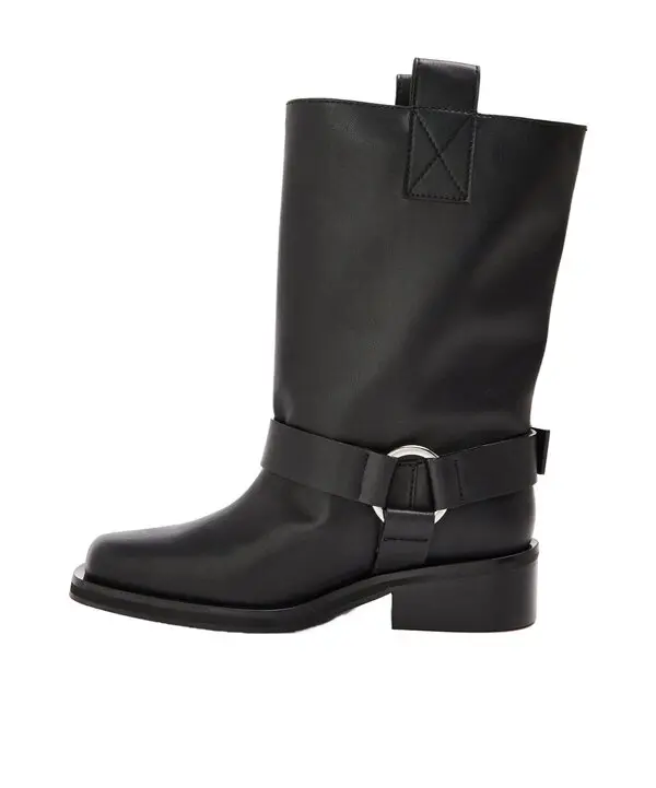 GANNI Midcalf Biker Boots