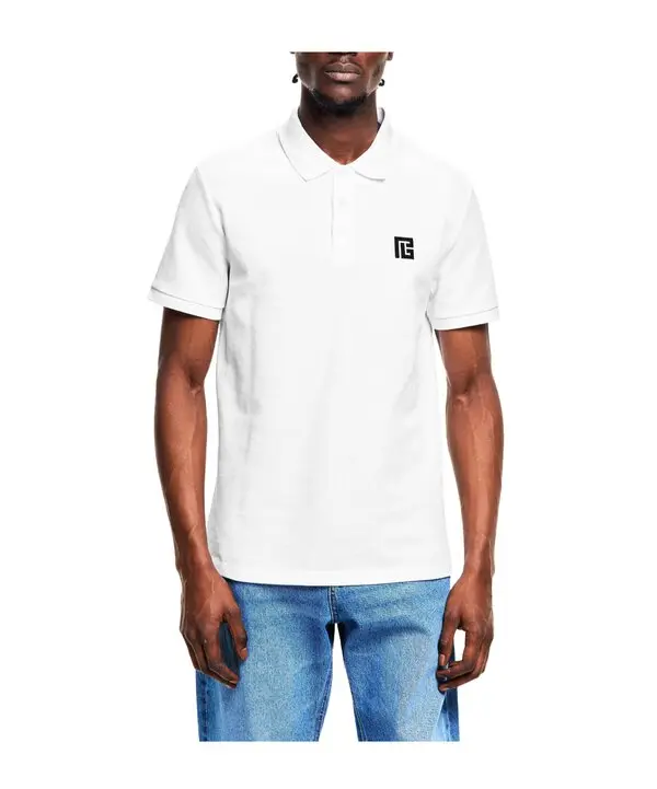 Balmain Solid Color Polo Shirt