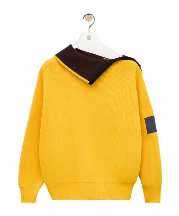 Loewe Zip-up Sweater In Wool