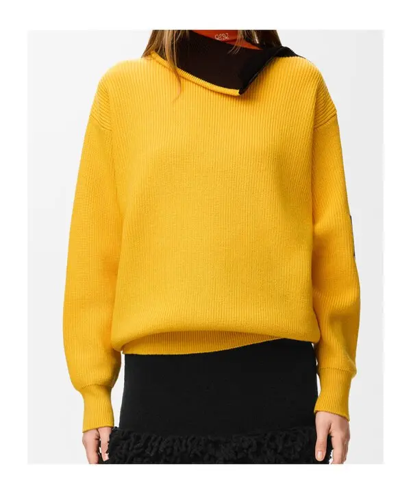 Loewe Zip-up Sweater In Wool