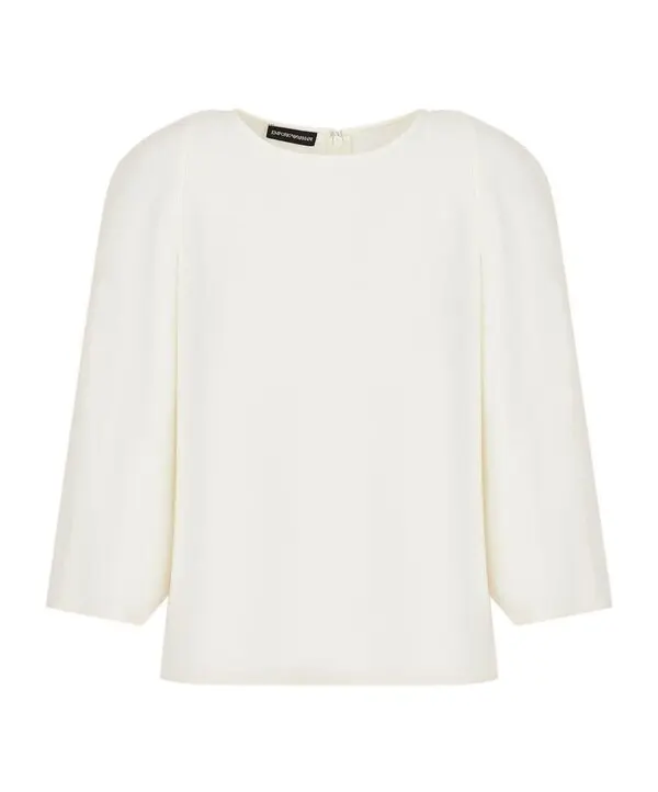 Emporio Armani Roundneck 3/4sleeve Top - White