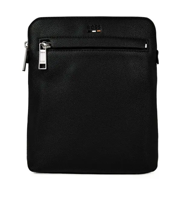 Hugo Boss Grainedleather Vertical Crossbody Bag - Black