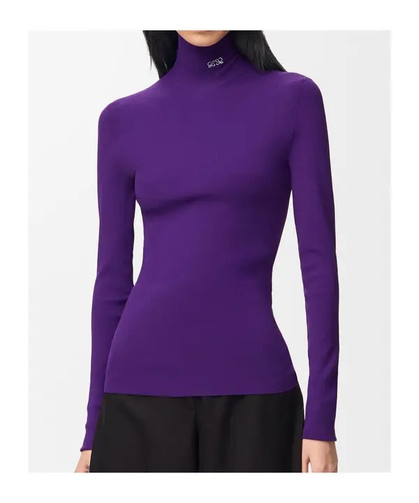Loewe Viscose Blend Turtleneck Top
