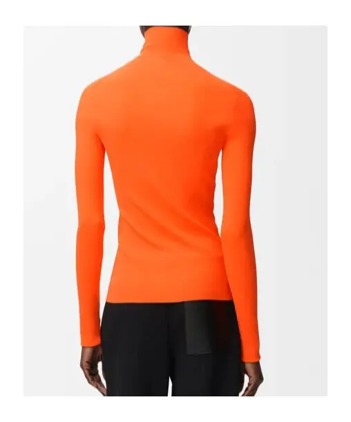 Loewe Ribbed Viscose Blend Turtleneck Top