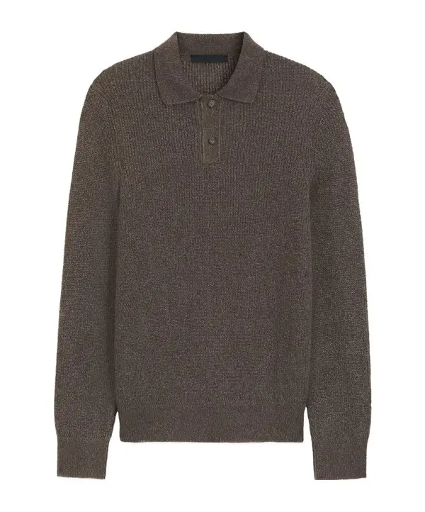 Hugo Boss Doublebreasted Longsleeve Polo Shirt - Black
