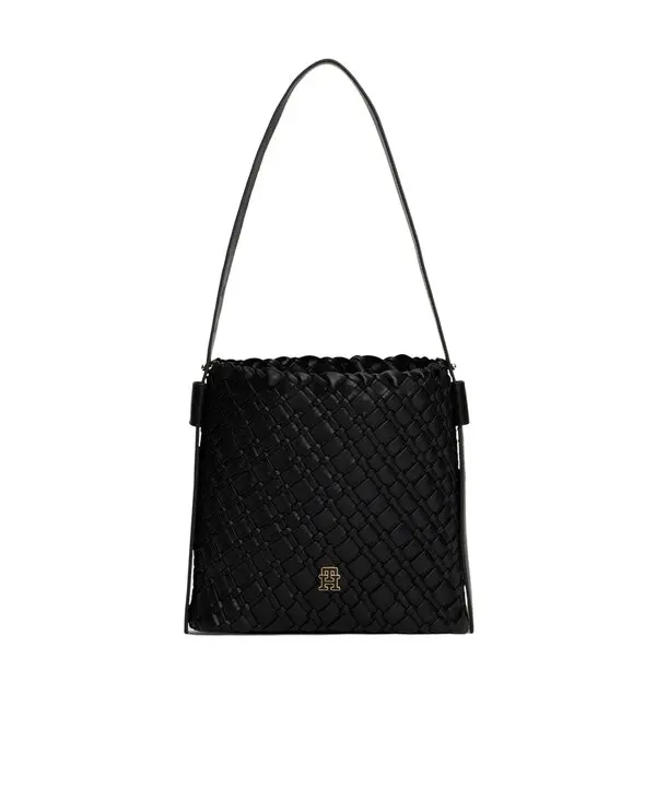 Tommy Hilfiger Woven Shoulder Bag With Logo Detail