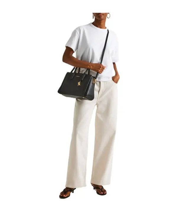 Michael Kors Grained Leather Satchel Bag