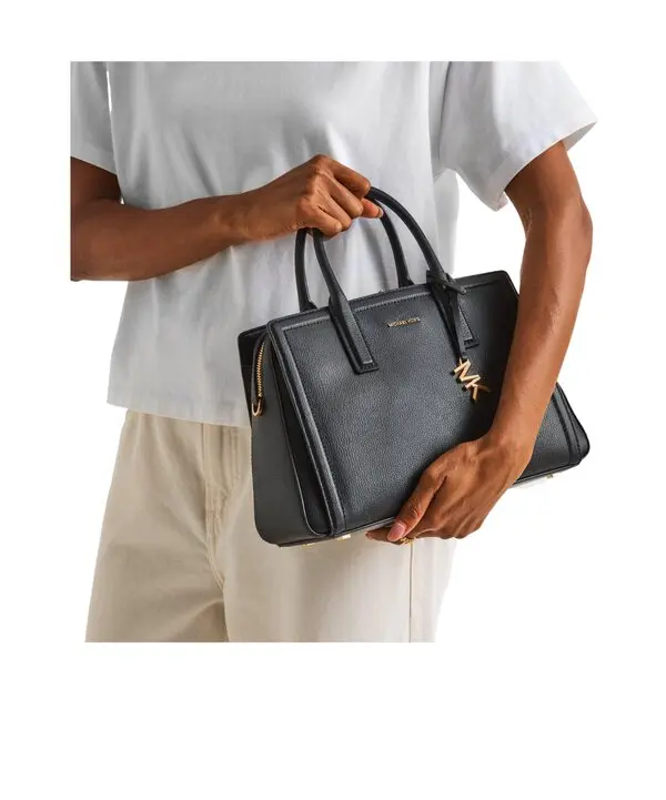 Michael Kors Grained Leather Satchel Bag