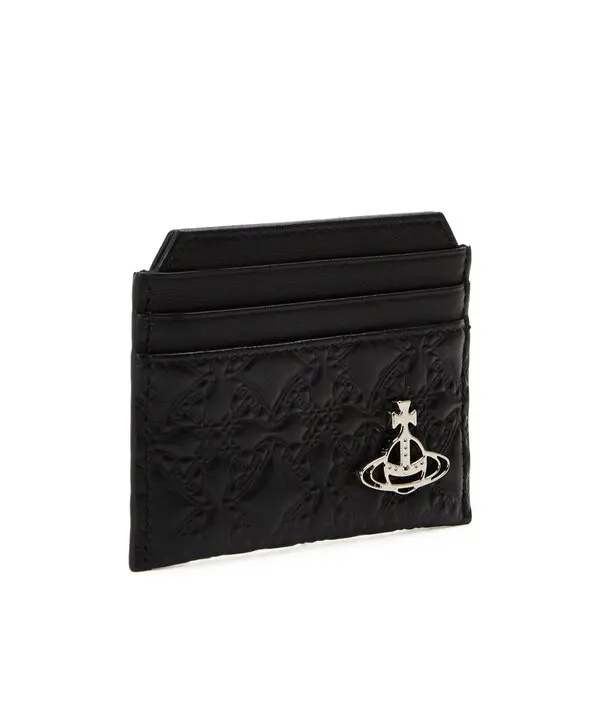 VIVIENNE WESTWOOD Solid Color Embossed Card Holder