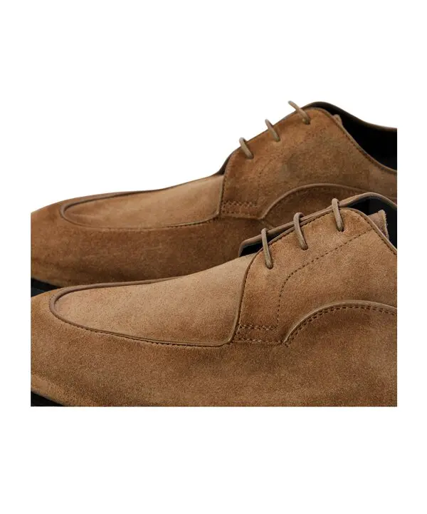 Hugo Boss Suede Laceup Leather Shoes