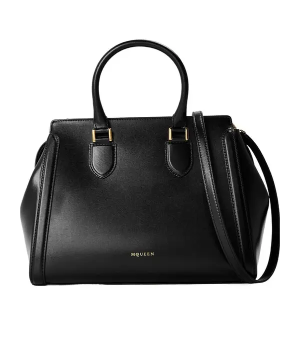 Alexander McQueen Grained Leather Tote Bag - Black