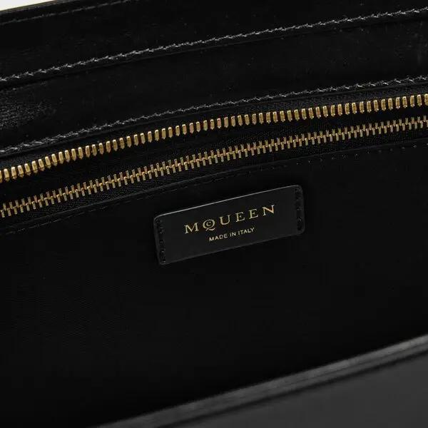 Alexander McQueen Grained Leather Tote Bag - Black