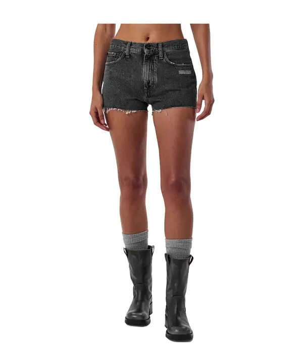 Off-White Acidwash Denim Shorts