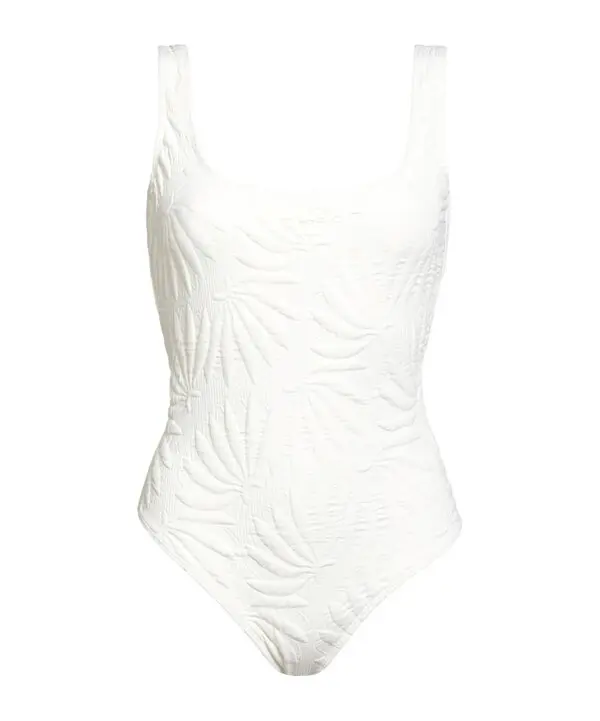 Farm Rio Solid-color Swimsuit - Ivory