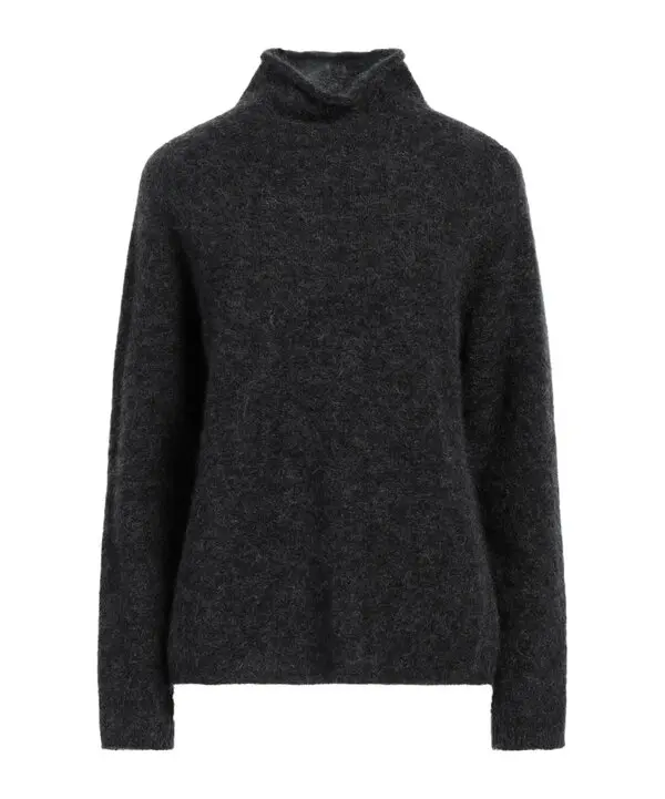 Max Mara Long-sleeved Turtleneck Knitwear - Black