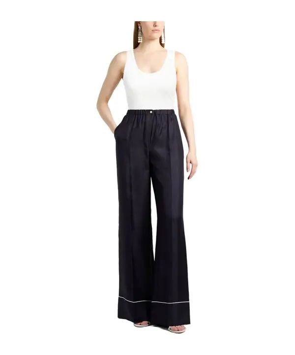 Burberry Sleeveless Solid-colored Stretch Top With Embroidered Logo