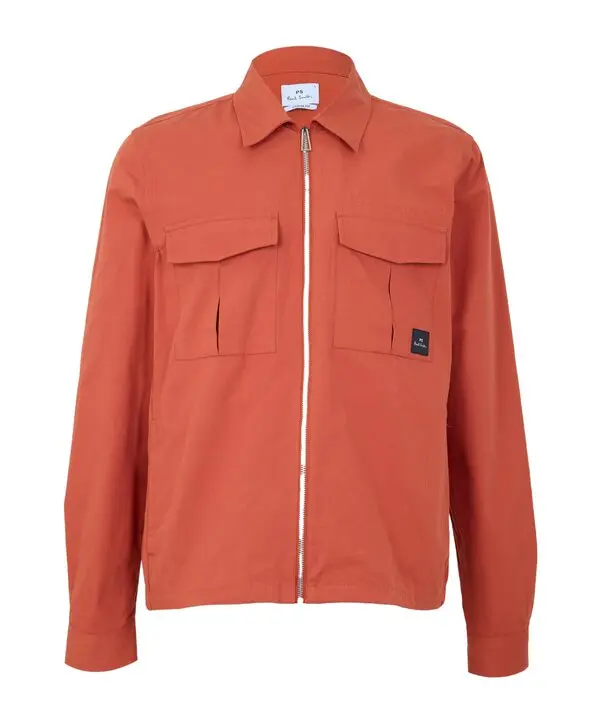 Paul Smith Patch Pocket Overshirt - Red