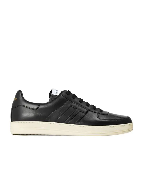 TOM FORD Fullleather Lowtop Sneakers - Black