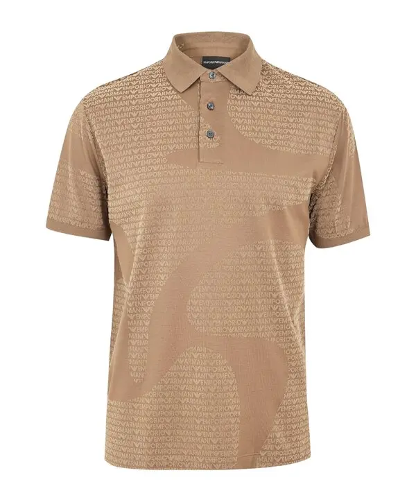 Emporio Armani Shortsleeve Polo Shirt - Nude