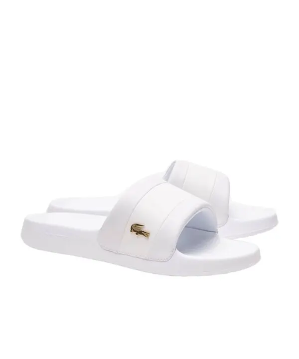 Lacoste Chunky Slide Sandals With Metallic Emblem - No