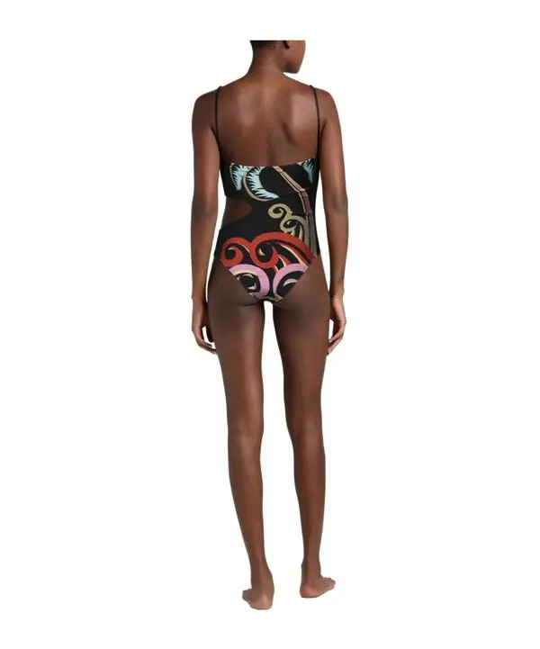 Farm Rio Stretch Top With Removable Padding And Adjustable Straps