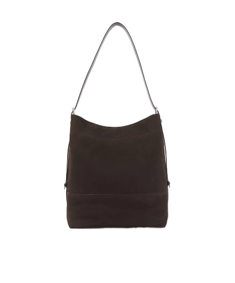 LEMAIRE Belted Leather Tote Bag - Black