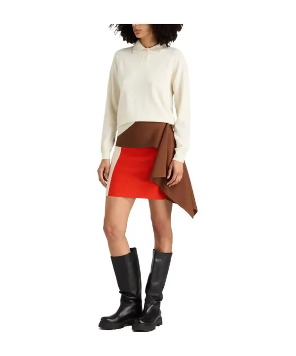 MAISON MARGIELA Light Gray Wool Knit Sweater