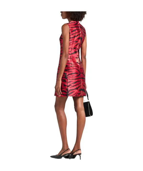 Dolce & Gabbana Sleeveless Tiger-striped Dress