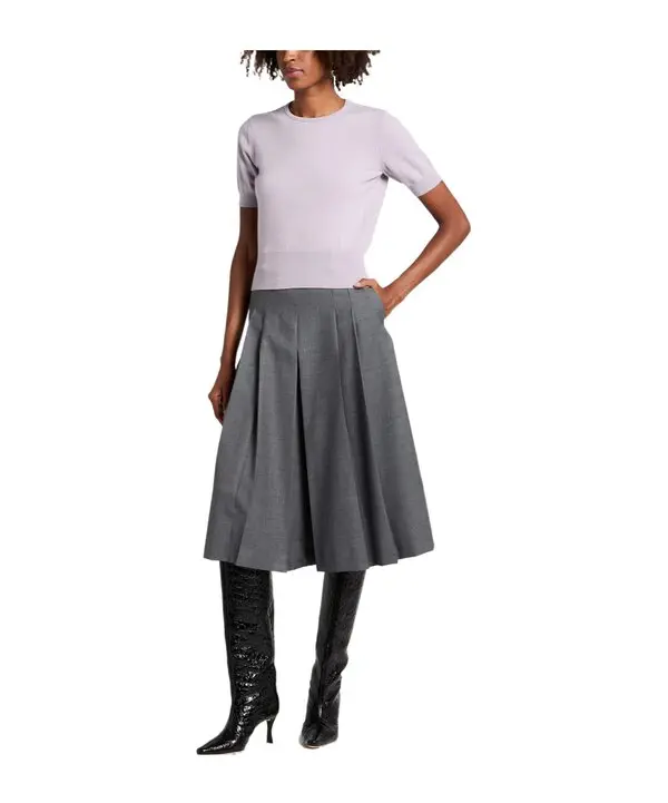 MAISON MARGIELA Solid-color Short-sleeve Knit Top
