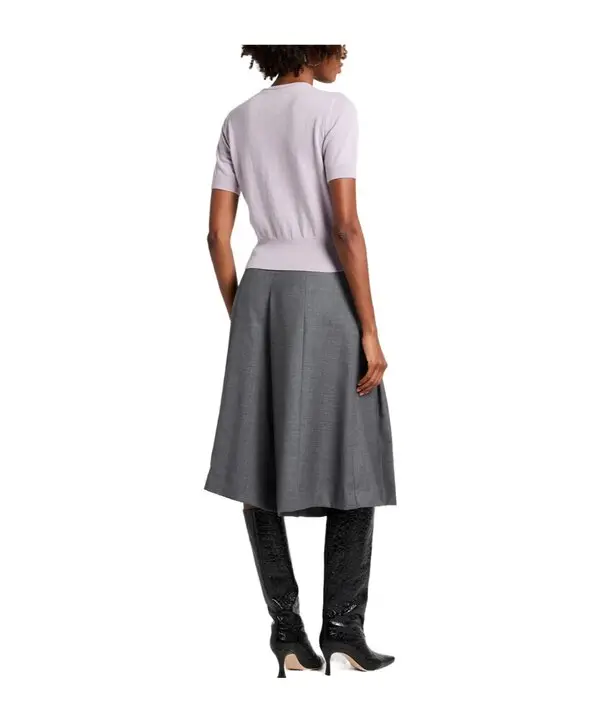 MAISON MARGIELA Solid-color Short-sleeve Knit Top