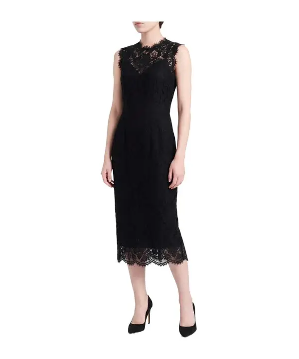 Dolce & Gabbana Sleeveless Lace Sheath Dress