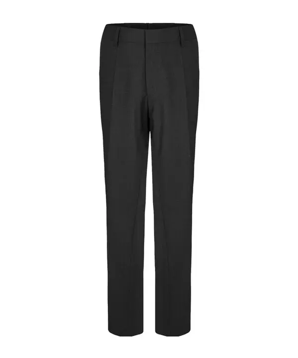 Hugo Boss Dark Plaid Suit Trousers - Grey